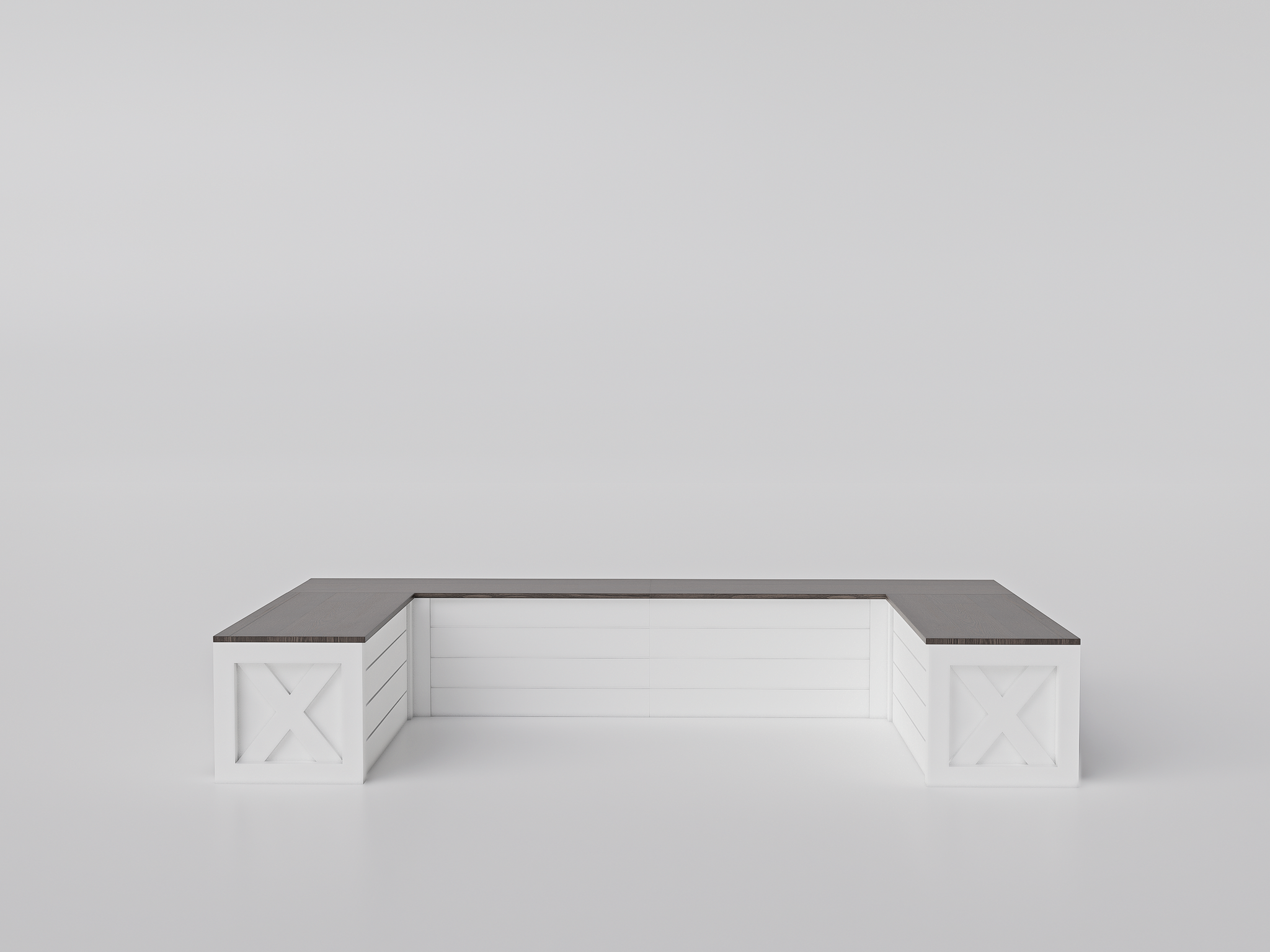 Custom U-Shaped Shiplap Bench with Storage | MyCornerBench