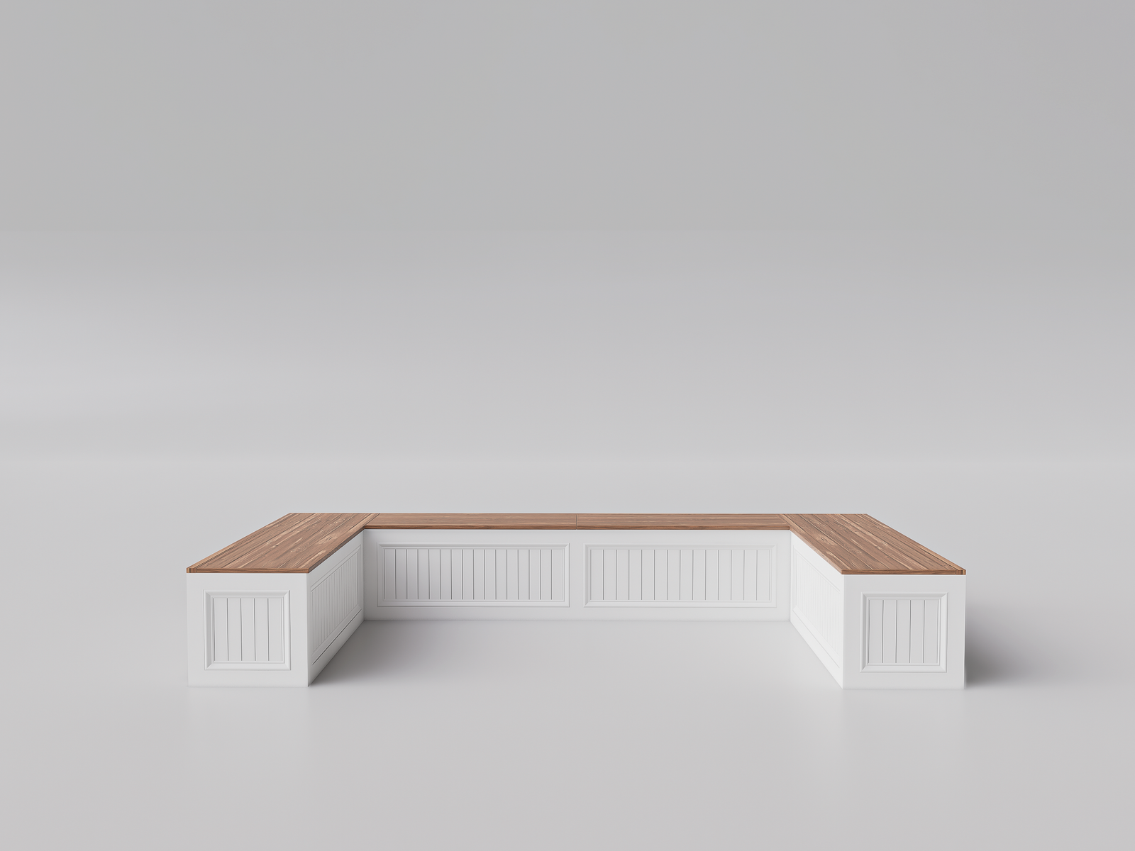 U-Shape Corner Bench | Traditional Style | Made in USA