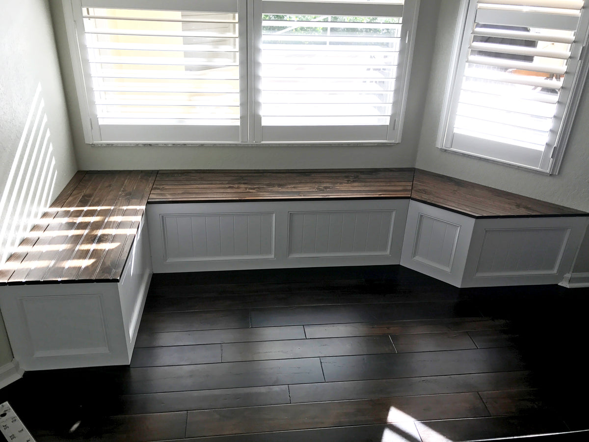 Custom Bay Window Seat with Storage | Made in USA